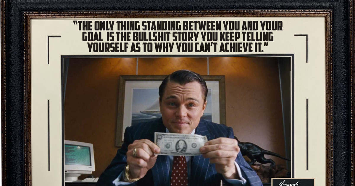 Wolf of Wall Street Quote | ourladyoflourdes | Bid Now - ☑ ...