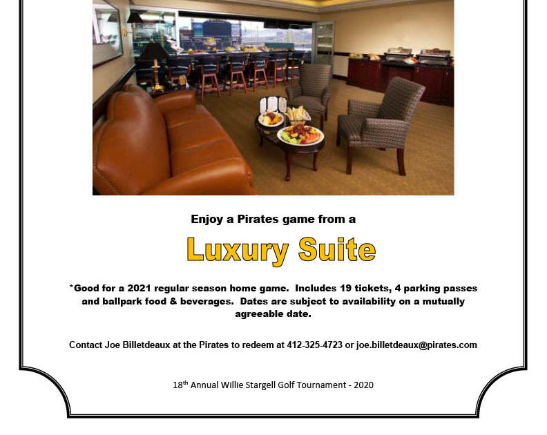 Pirates Luxury Suite | 2020wsci | 🗣 Live Auction ...