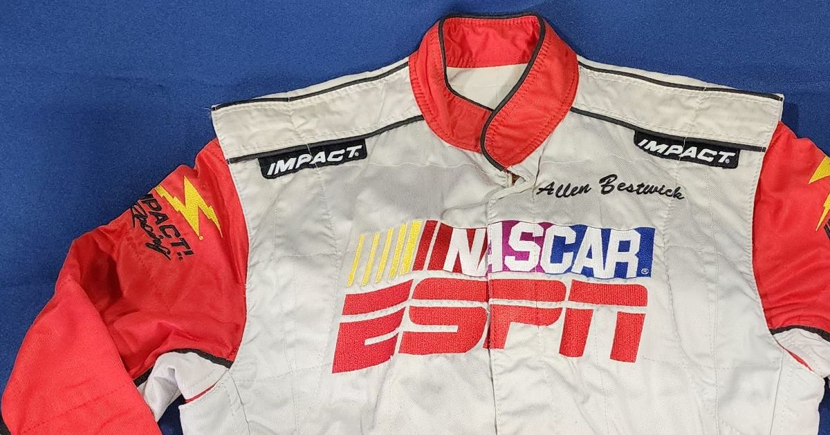 Allen Bestwick NASCAR ESPN fire suit | americarnaauction23