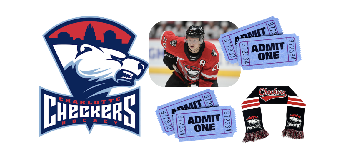 4 Charlotte Checkers Club Level Seats & Ultimate Swag Ba ...