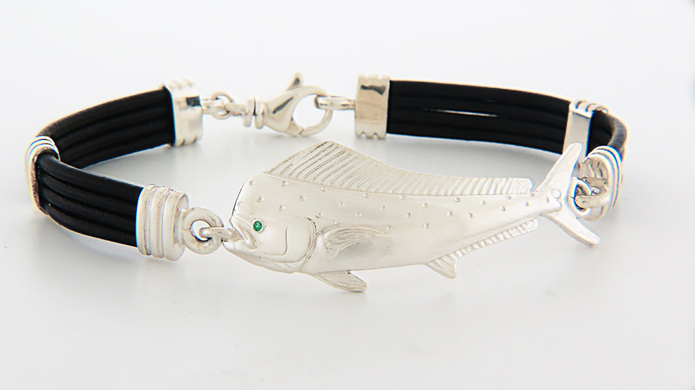 Mahi Leather Bracelet by VanMark Jewelry | igfa25 | Bid Now ...