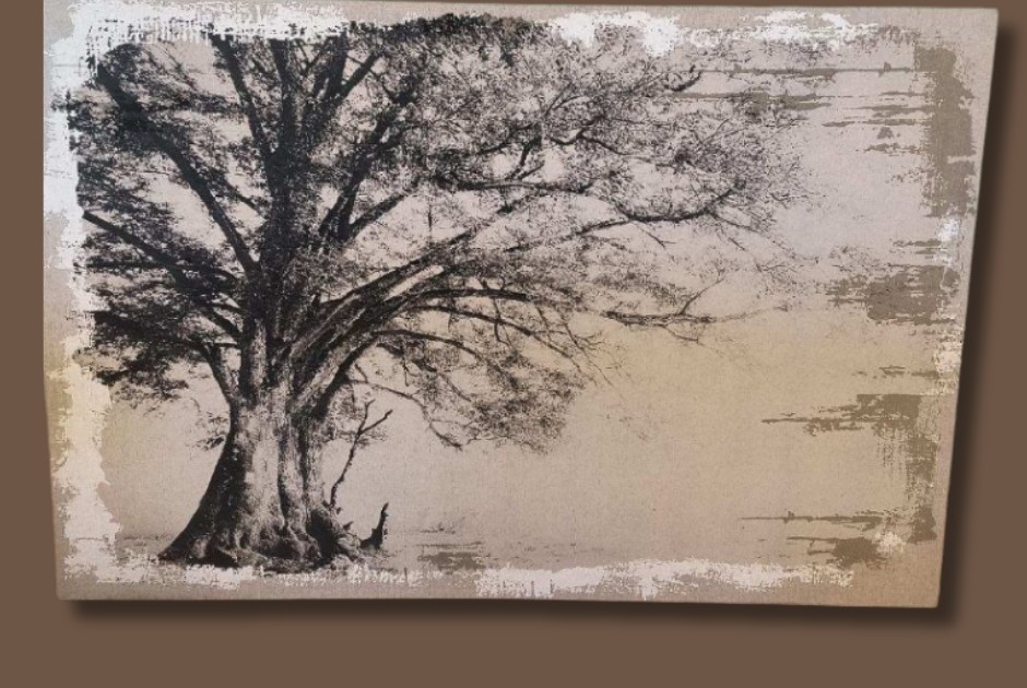 X-Large Art Print of Tree on Canvas | htn2025 | Bid Now