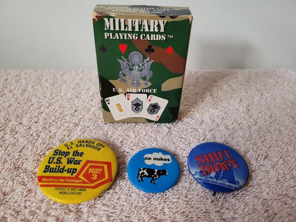 Vintage Military Playing Cards and Buttons | 2022holidayauct ...