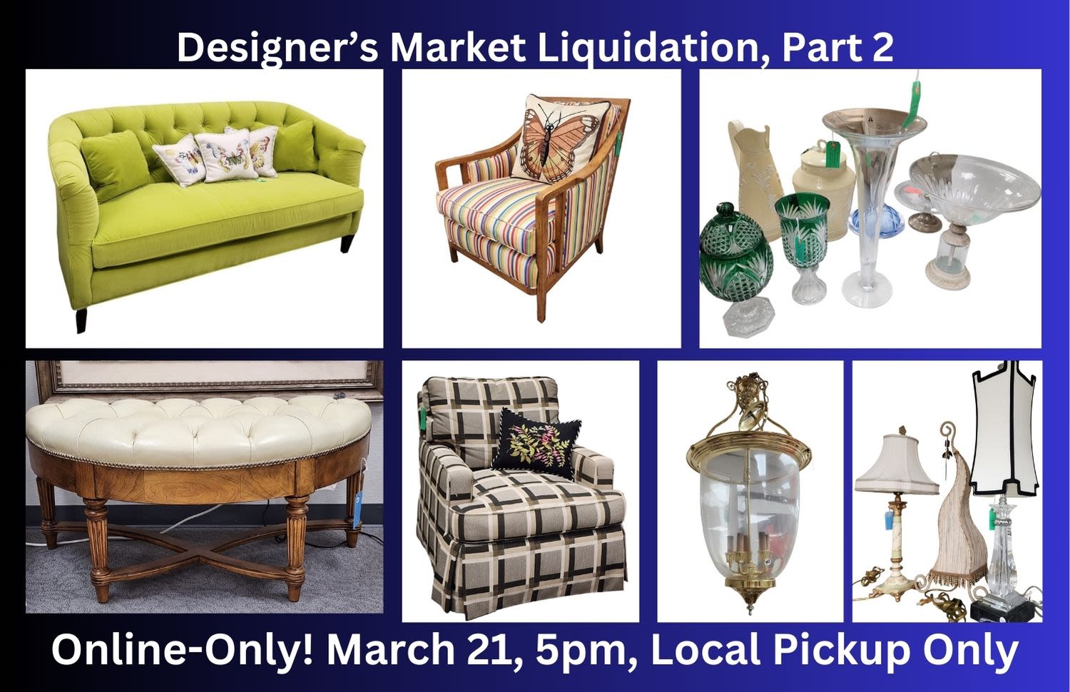 Designer's Market, Session #2 Archives • Wickliff Auctioneers