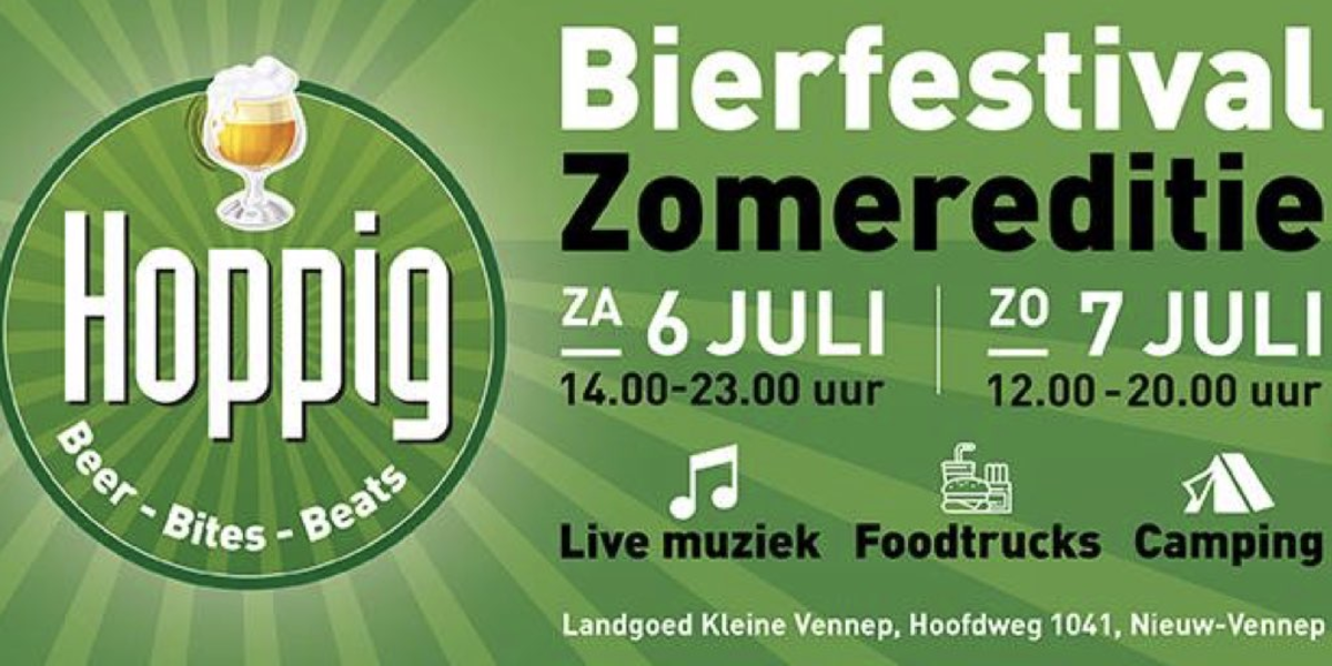 Hoppig Bierfestival zomereditie op 6 en 7 juli