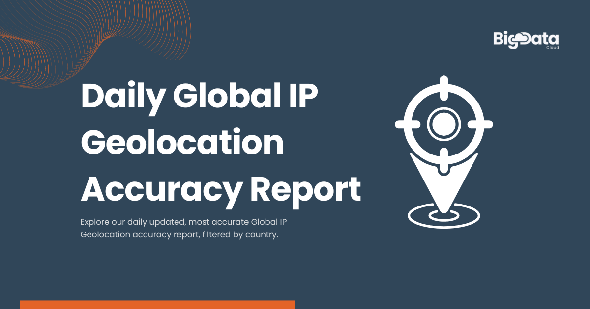 Most Accurate Daily IP Geolocation Accuracy Report - Global | BigDataCloud