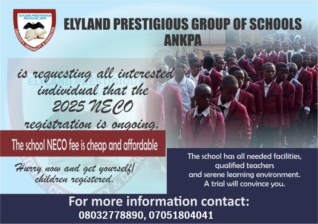 Find Result | Elyland Prestigious Academy Ankpa