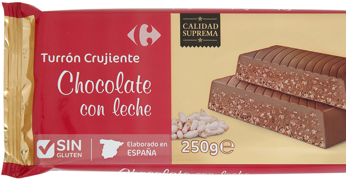 Turrón de chocolate crujiente Carrefour Classic 260 g: Info, Rankings y ...