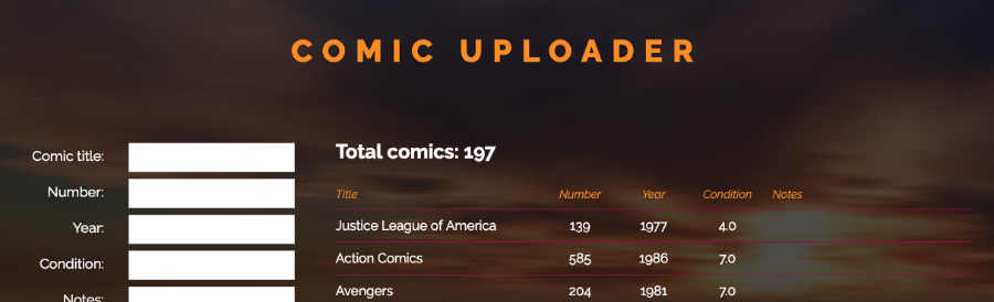 GitHub - billpliske/comic-uploader: Simple upload tool to help add my ...