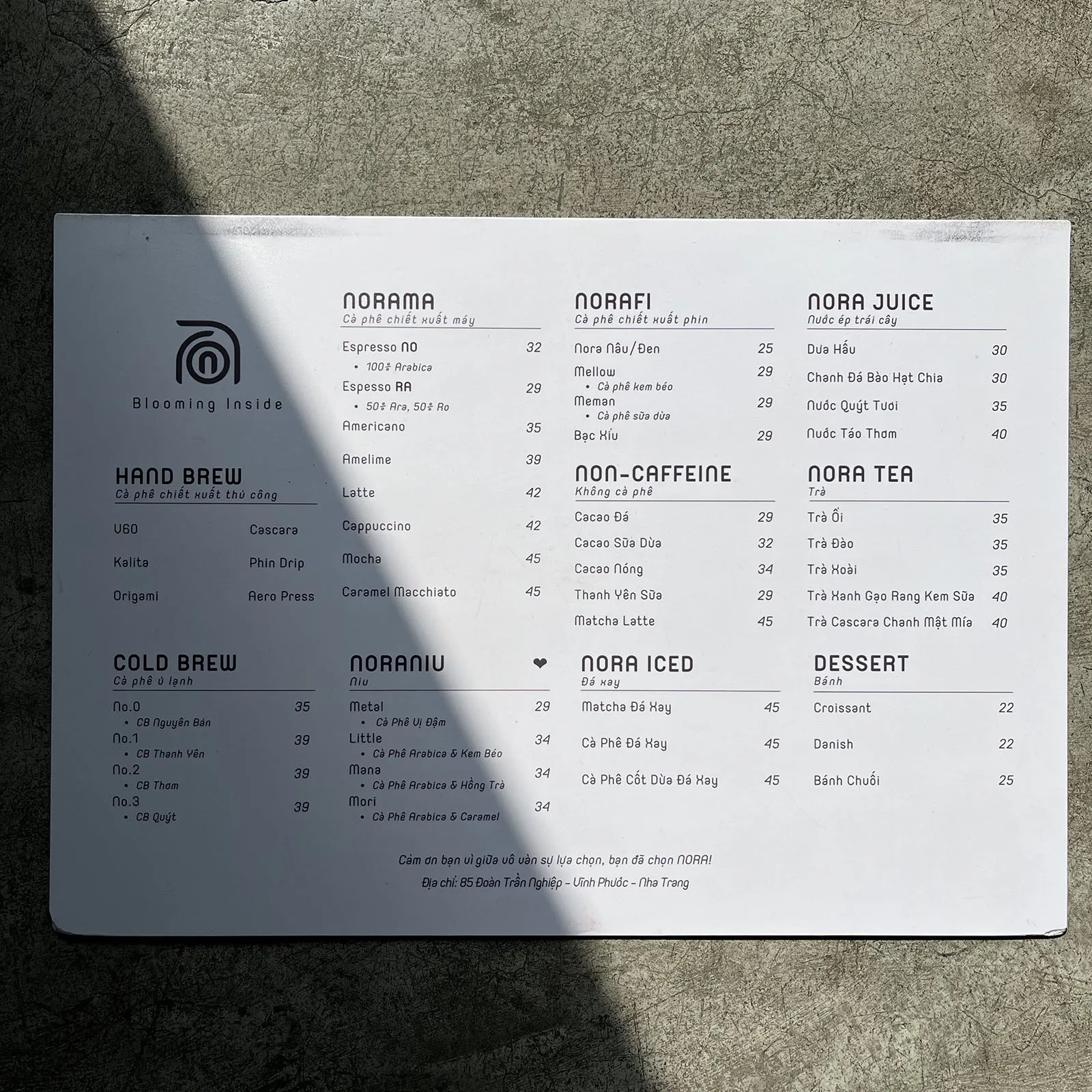 Nora Coffee Roastery Nha Trang