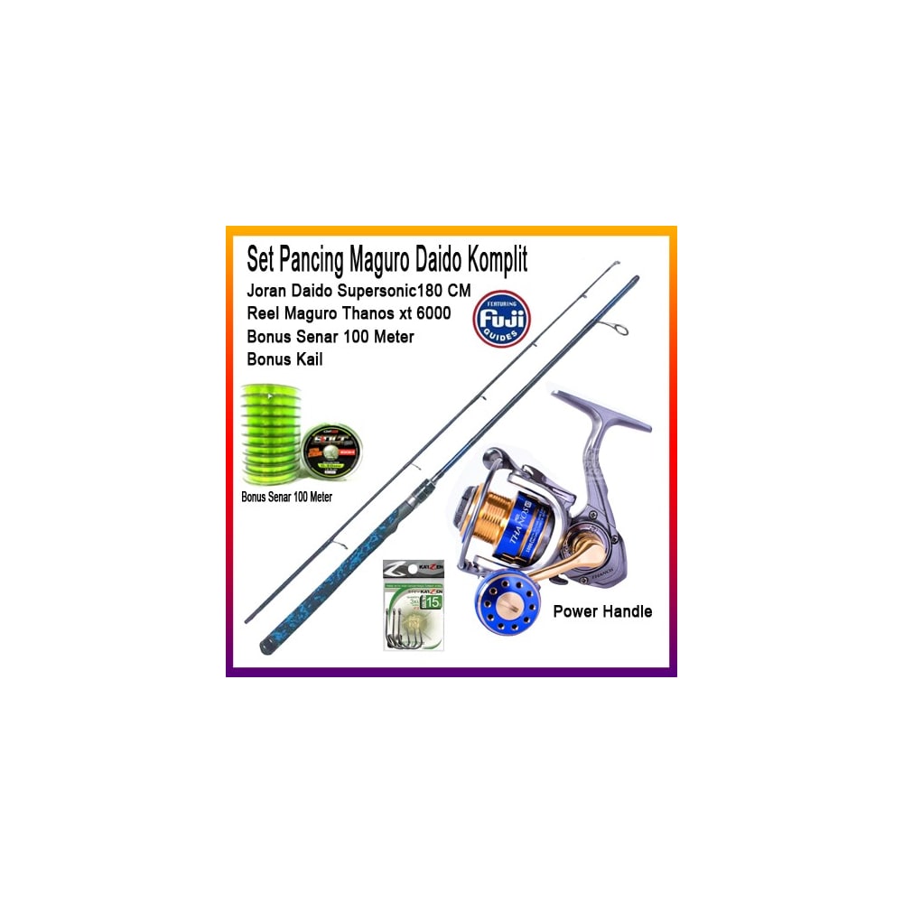 Jual Set Pancing Maguro Thanos Xt Dan Joran Daido Supersonic Pro 180 Cm Kode 299 di Seller Graha ...