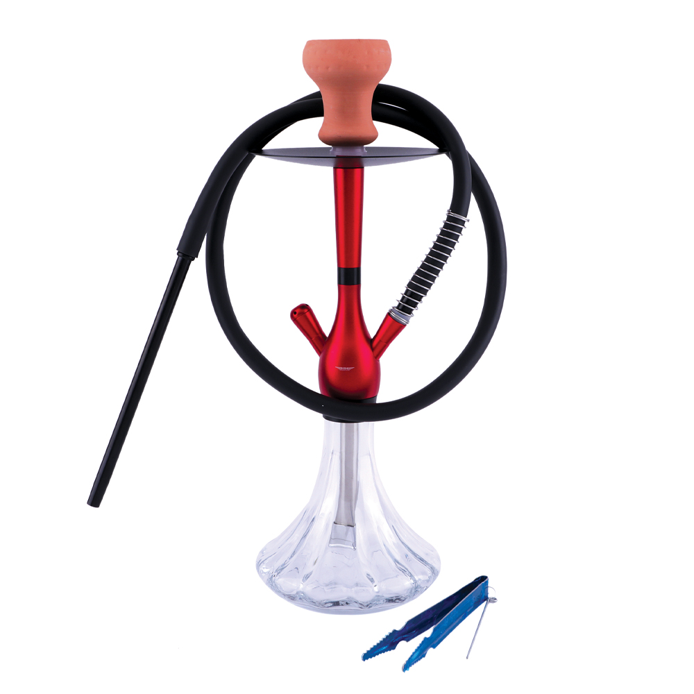 Signature 44 Stainless Steel Shisha - Red