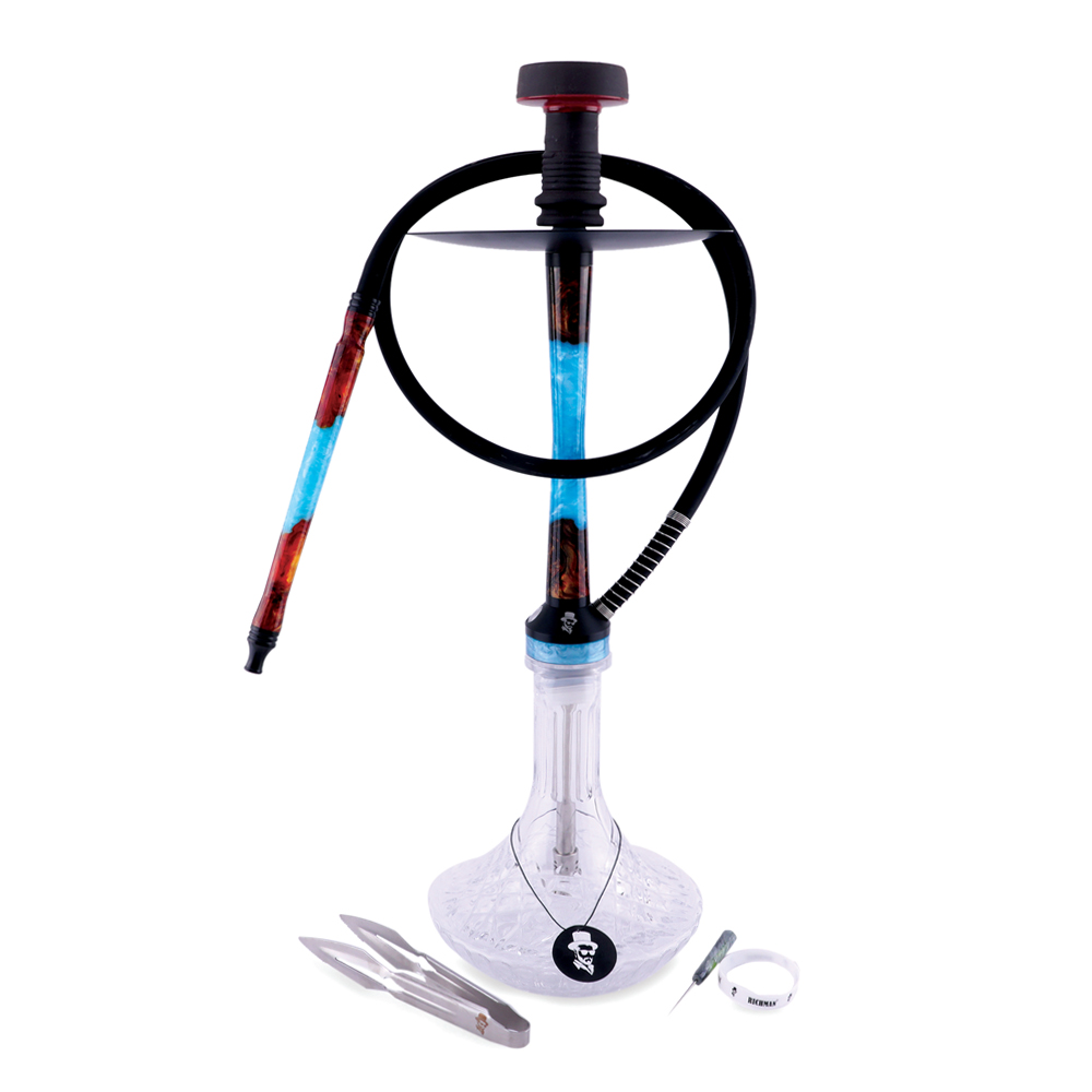 RichMan Resin Shisha - Brown & Blue