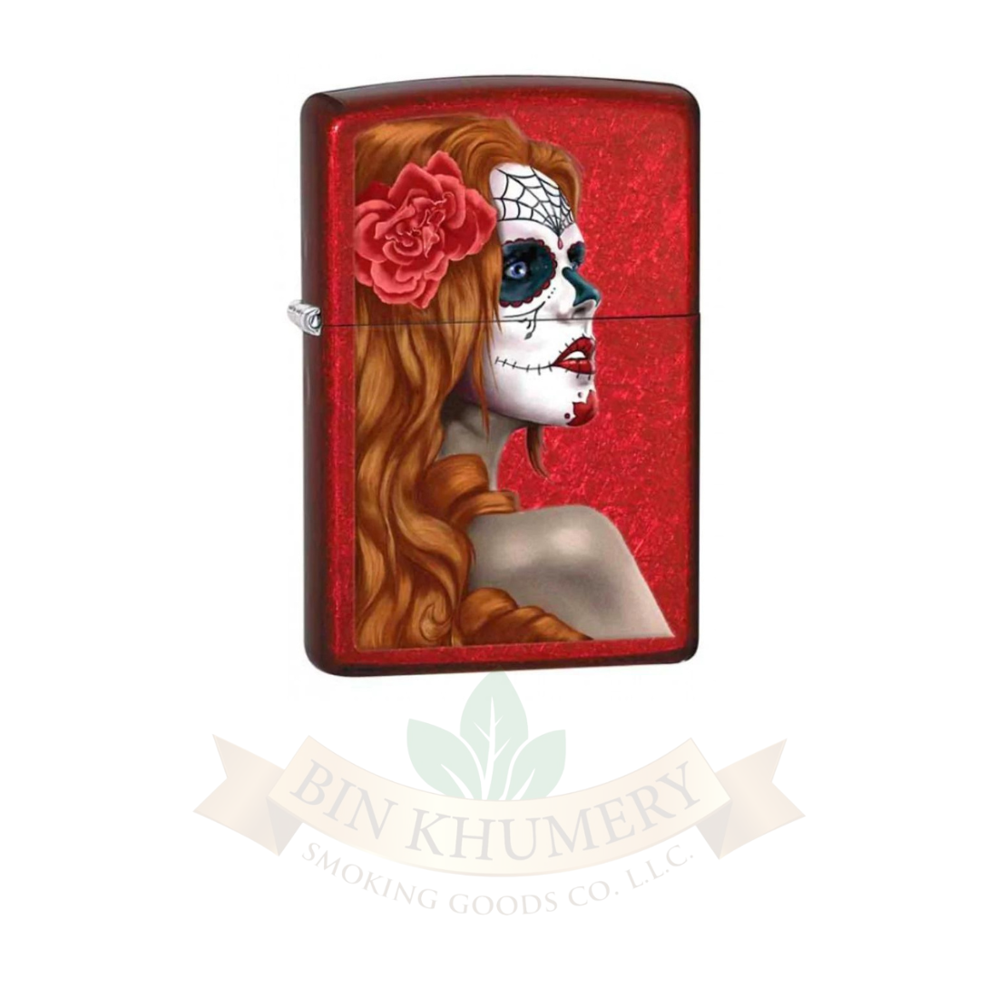 Red Ghost lady zippo lighter