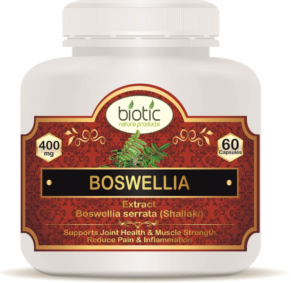 Biotic Boswellia Serrata Extract Shallaki 400mg 60 Capsules