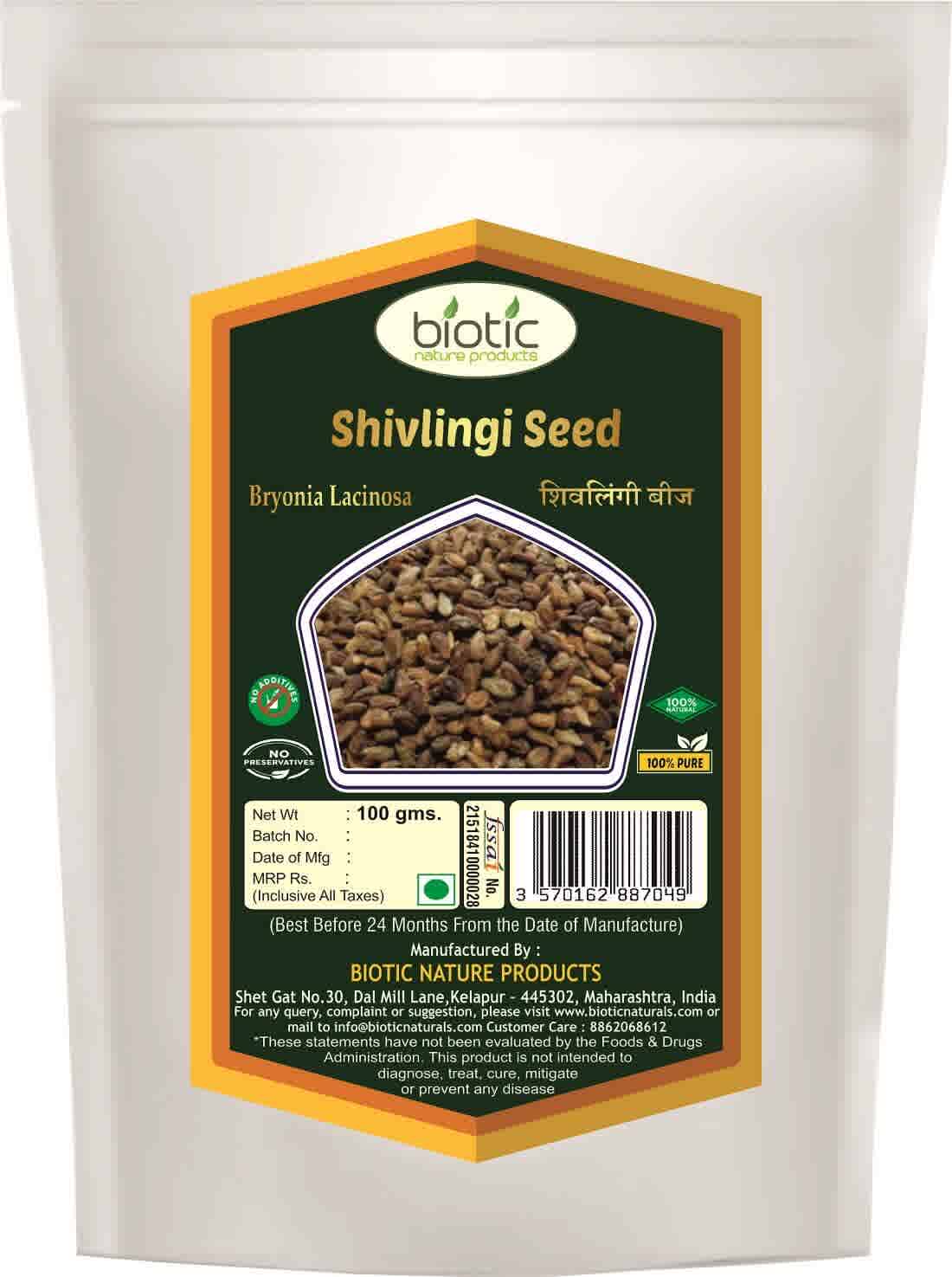 Buy Biotic Shivlingi Seed Online | Herbs for Female Infertility | Herbs ...