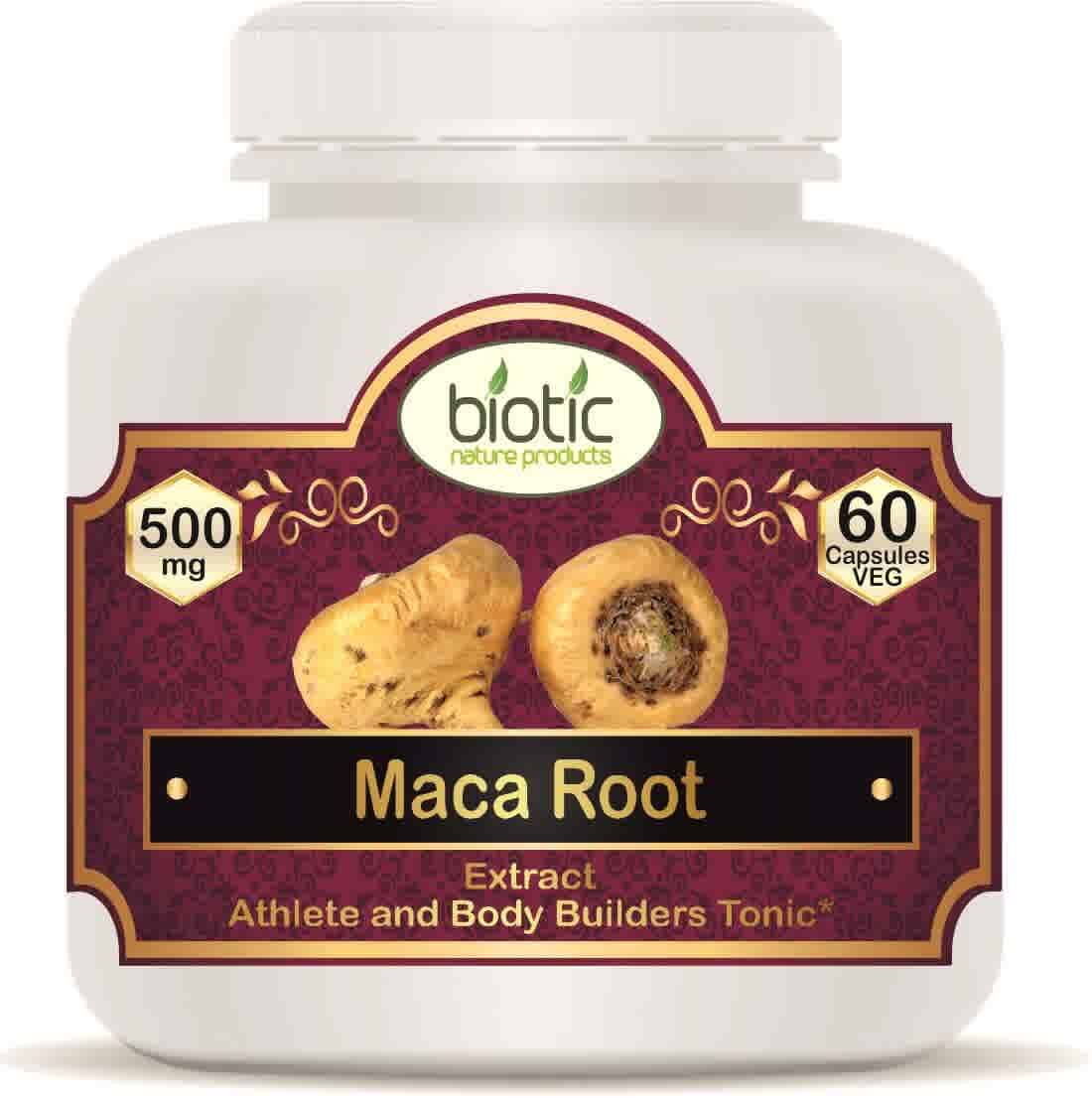 Maca Root Extract Capsules ( मैका रूट कैप्सूल ) | Biotic Nature Products