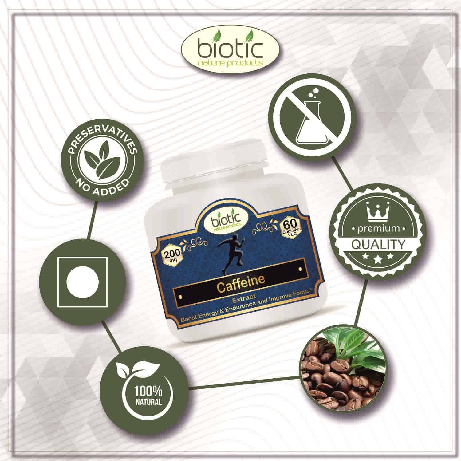 Natural Caffeine Extract Capsules ( एन-कैफीन कैप्सूल ) | Biotic Nature ...