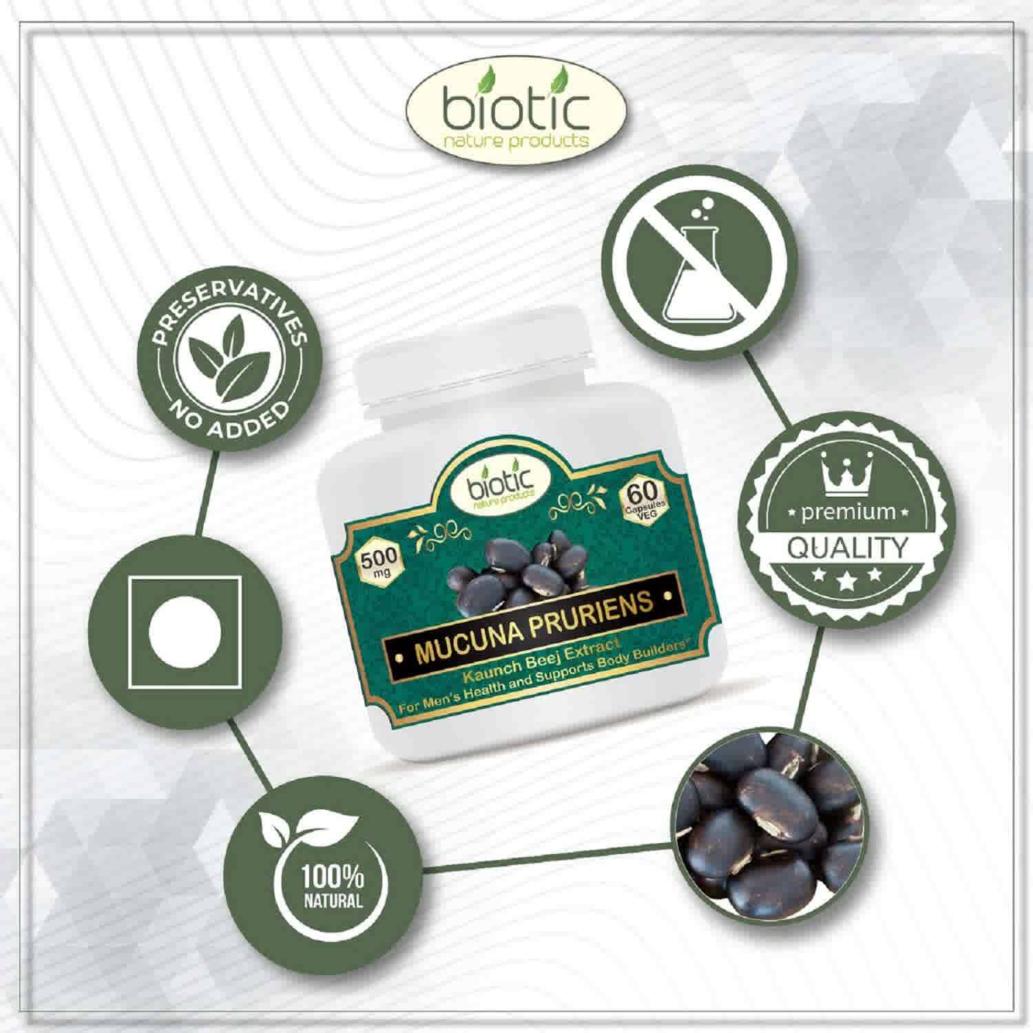 Mucuna Pruriens Extract (Kaunch Beej/Kapikachhu) 500 mg - 60 Veg ...