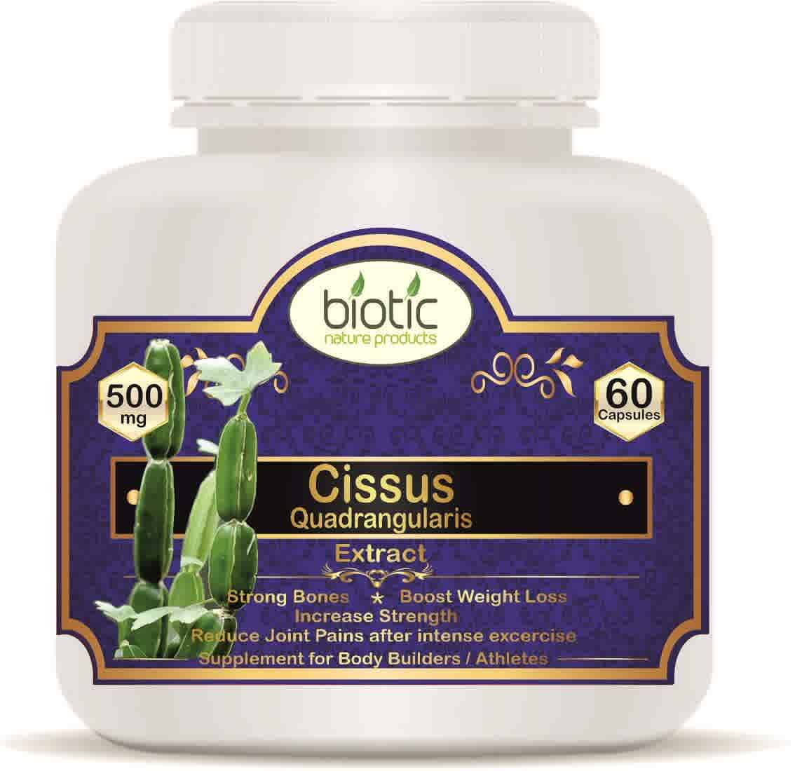 Cissus Quadrangularis Extract 500mg ( हड़जोर कैप्सूल ) - 60 Capsules ...
