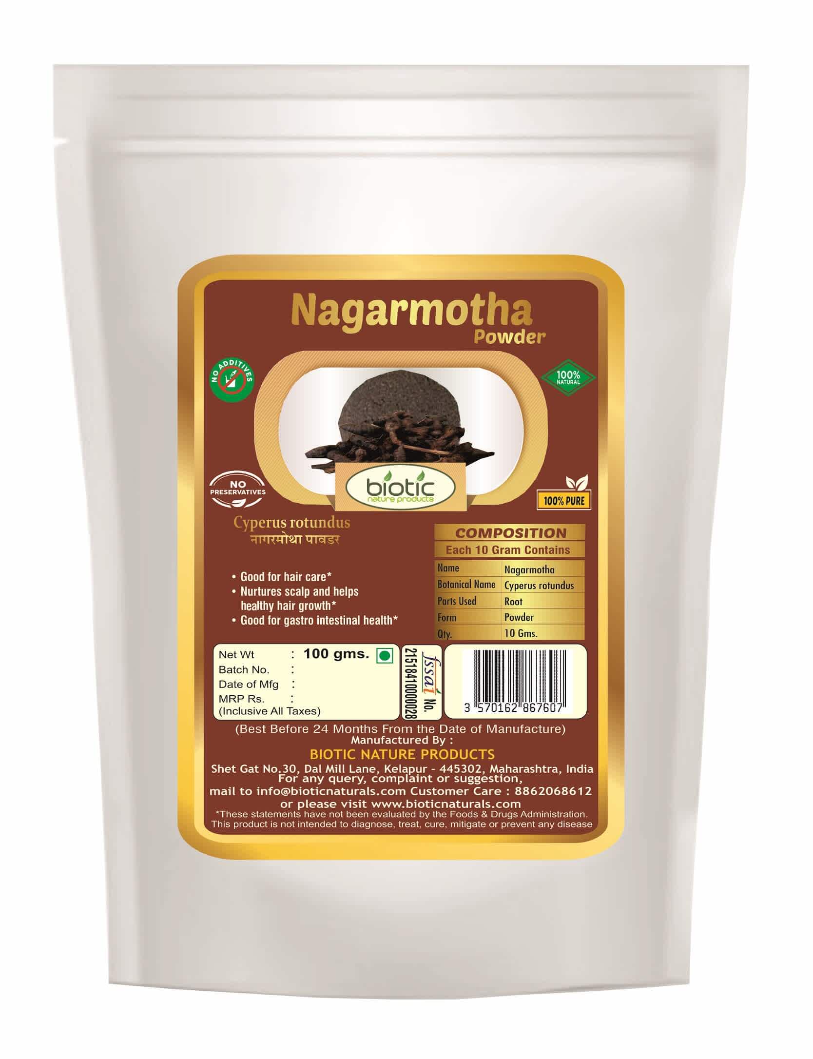 Buy Biotic Nagarmotha Powder Online | Ayurvedic Powder for Skin ...