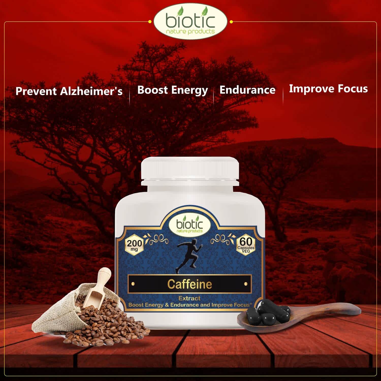 Natural Caffeine Extract Capsules ( एन-कैफीन कैप्सूल ) | Biotic Nature ...