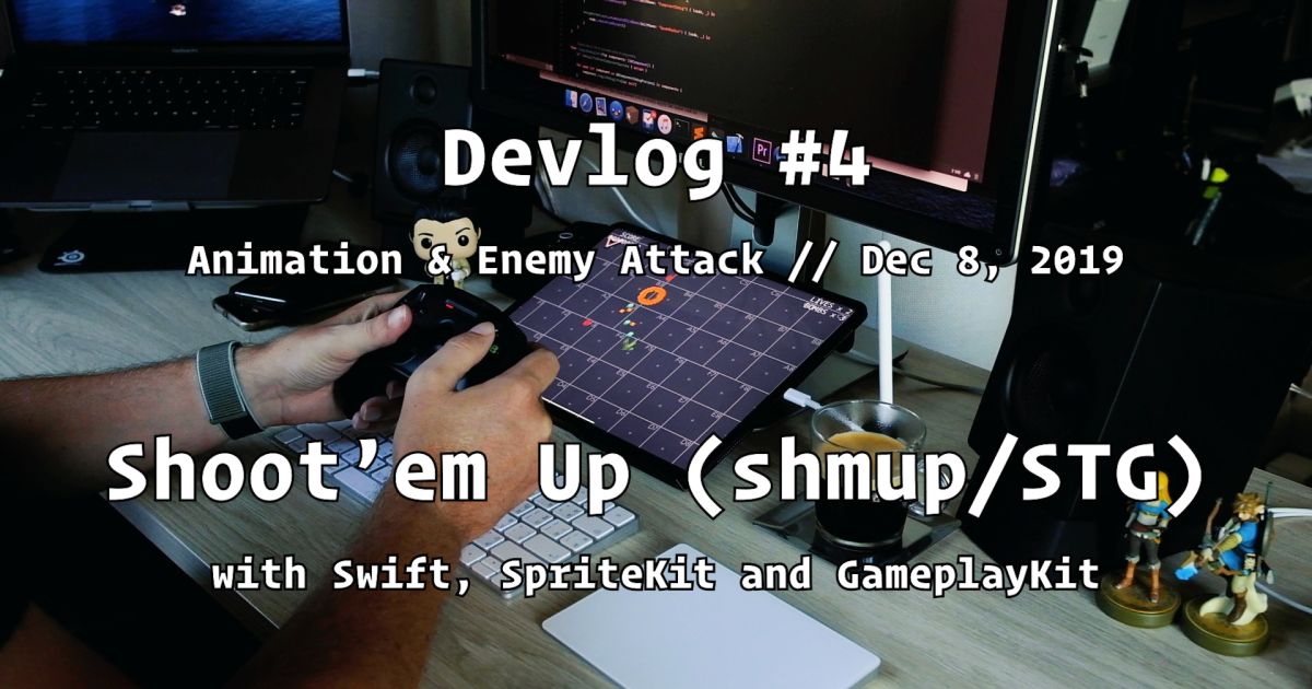 Devlog #4: Animation, HUD and Enemy Fire in Swift - Johan Steen