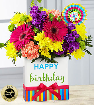 The FTD® Birthday Brights™ Bouquet BD2 in palm desert, CA | The Flower ...