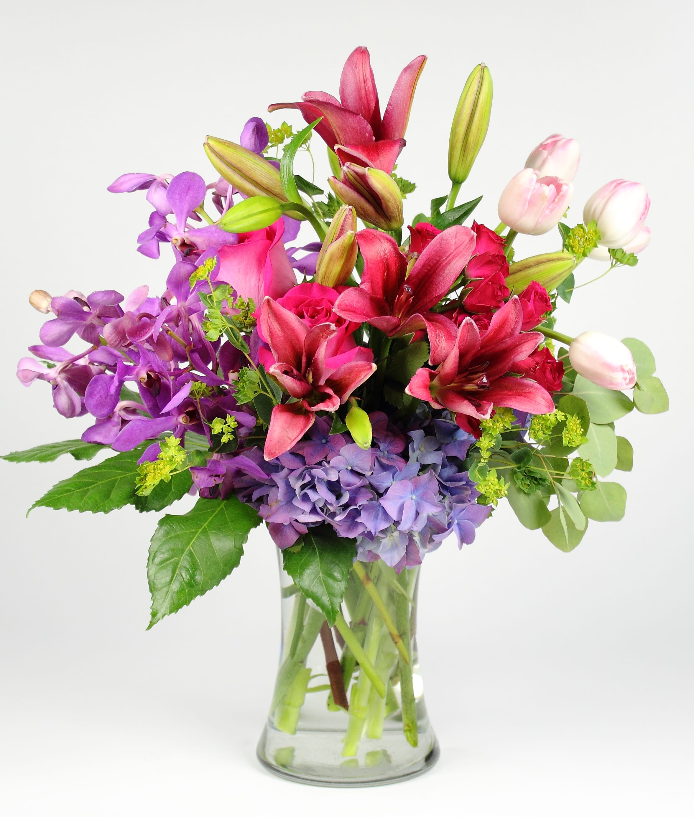 Whimsical Red Bouquet Flower