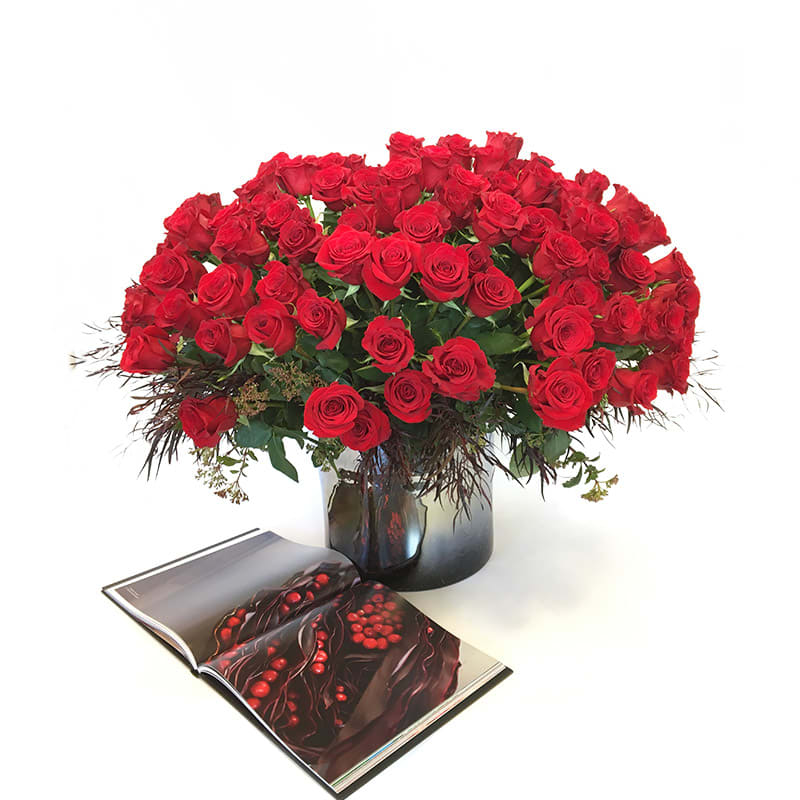 One Hundred Roses in Hollywood, CA | Tic-Tock™ Couture Florals