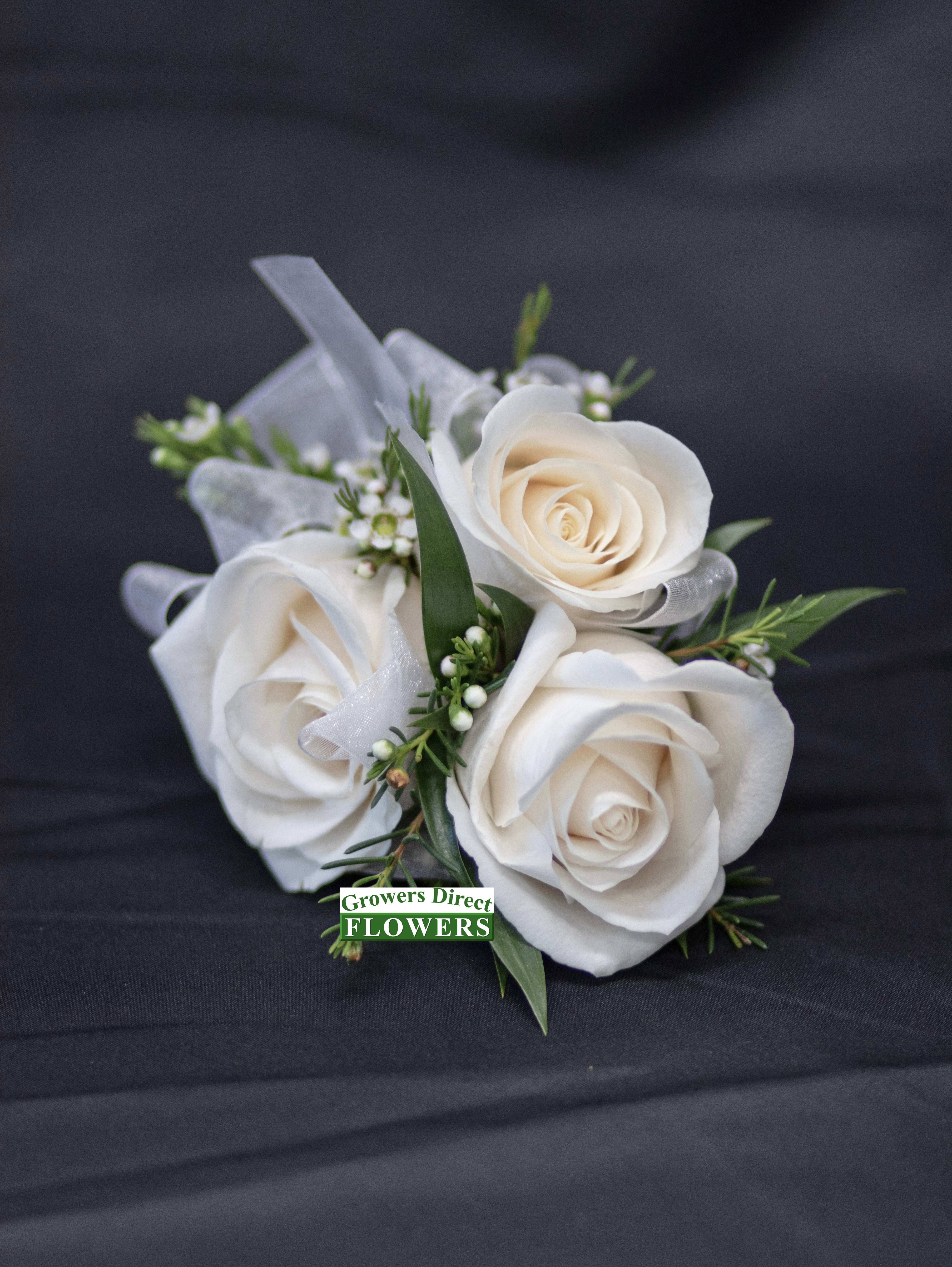 White Rose Corsage
