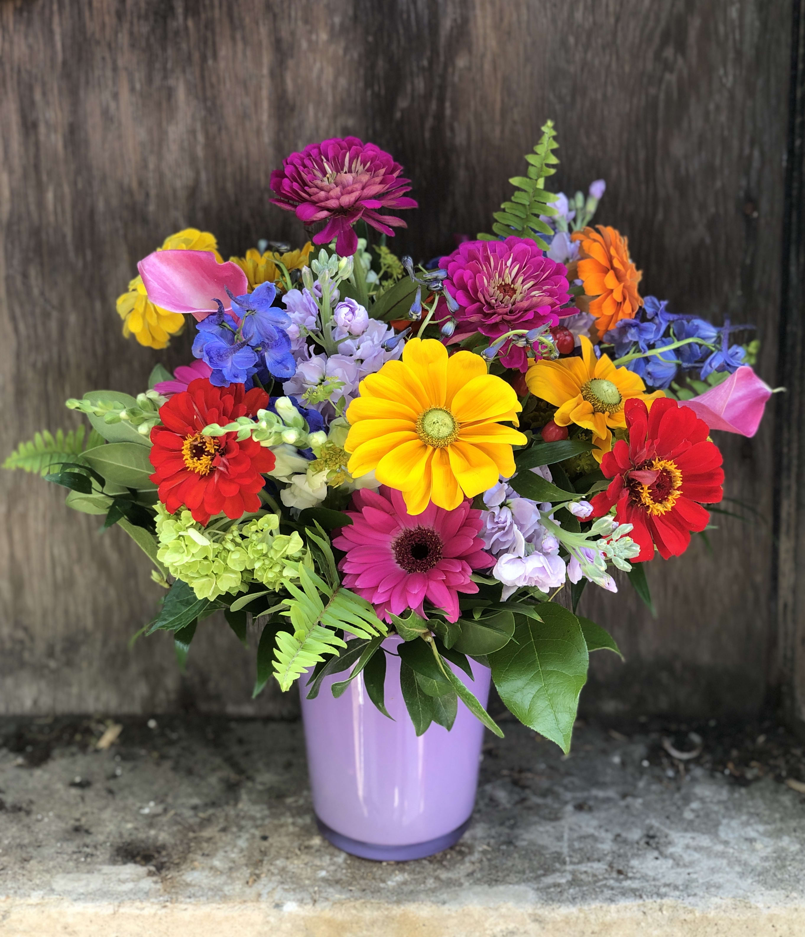 Vibrant Summer Mix in Belmont, MA | Jayne's Flowers