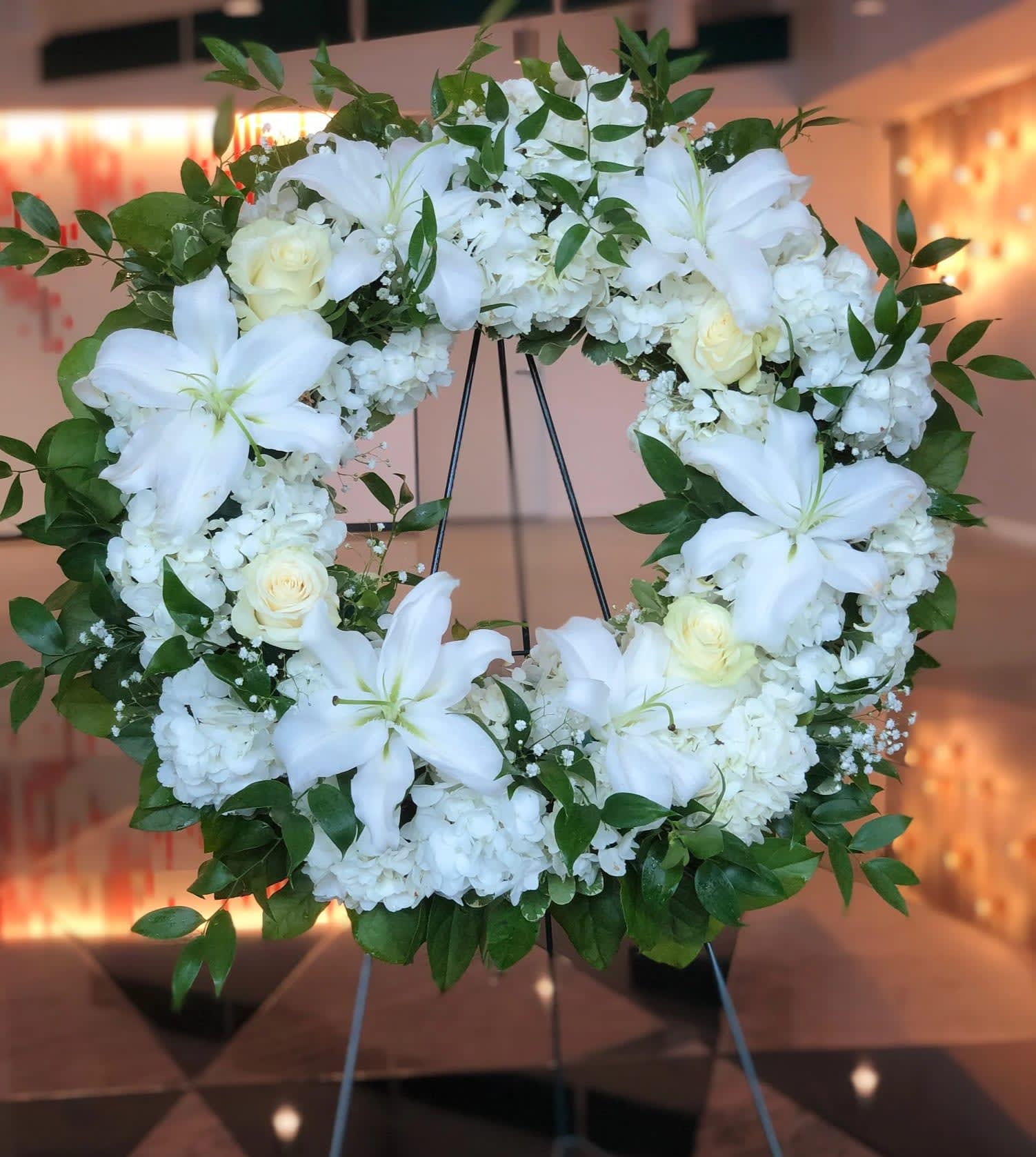 TT-ANC95: 24" IN LOVING MEMORY WREATH ON EASEL in Arlington, VA ...