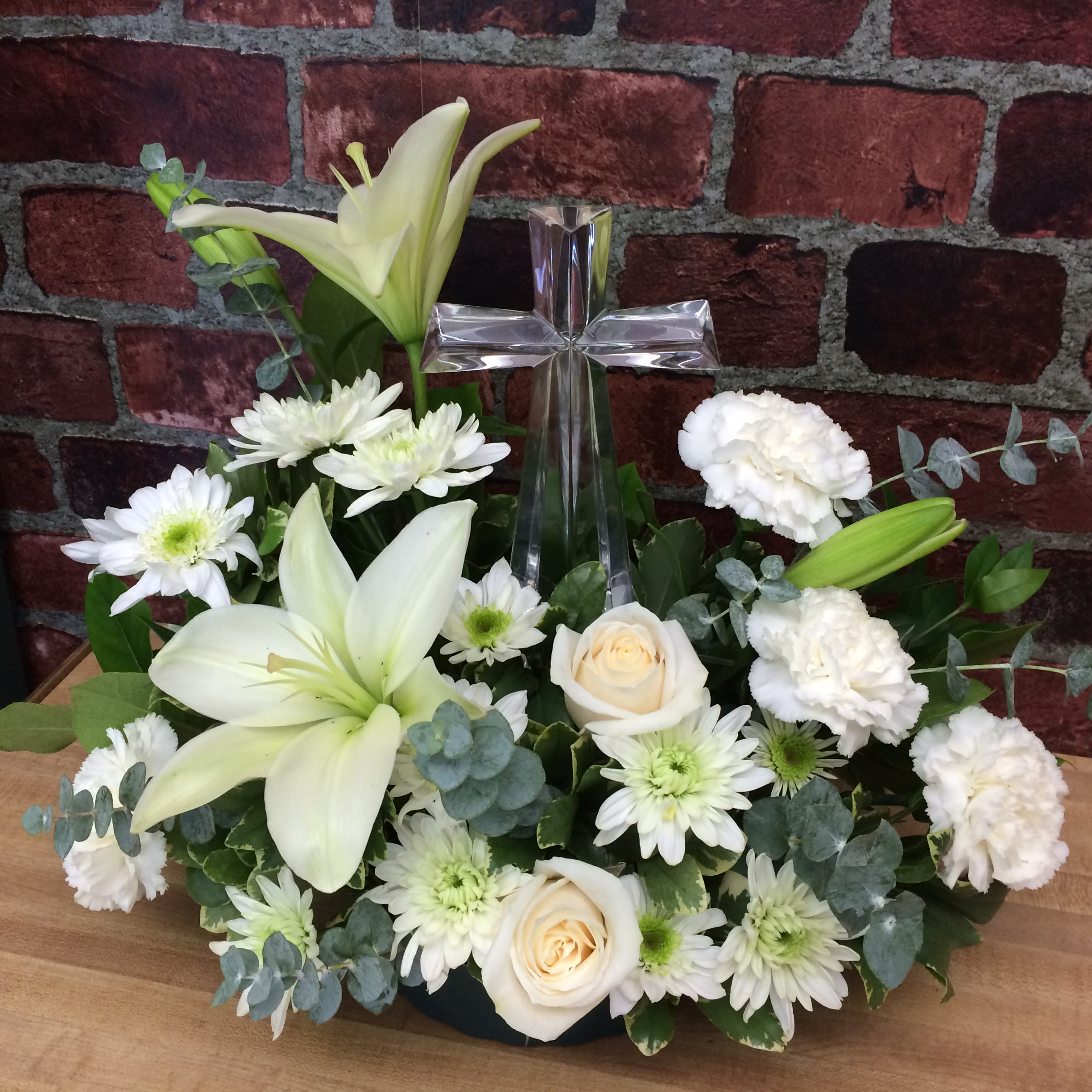 Crystal Cross in Peoria, IL | Prospect Florist