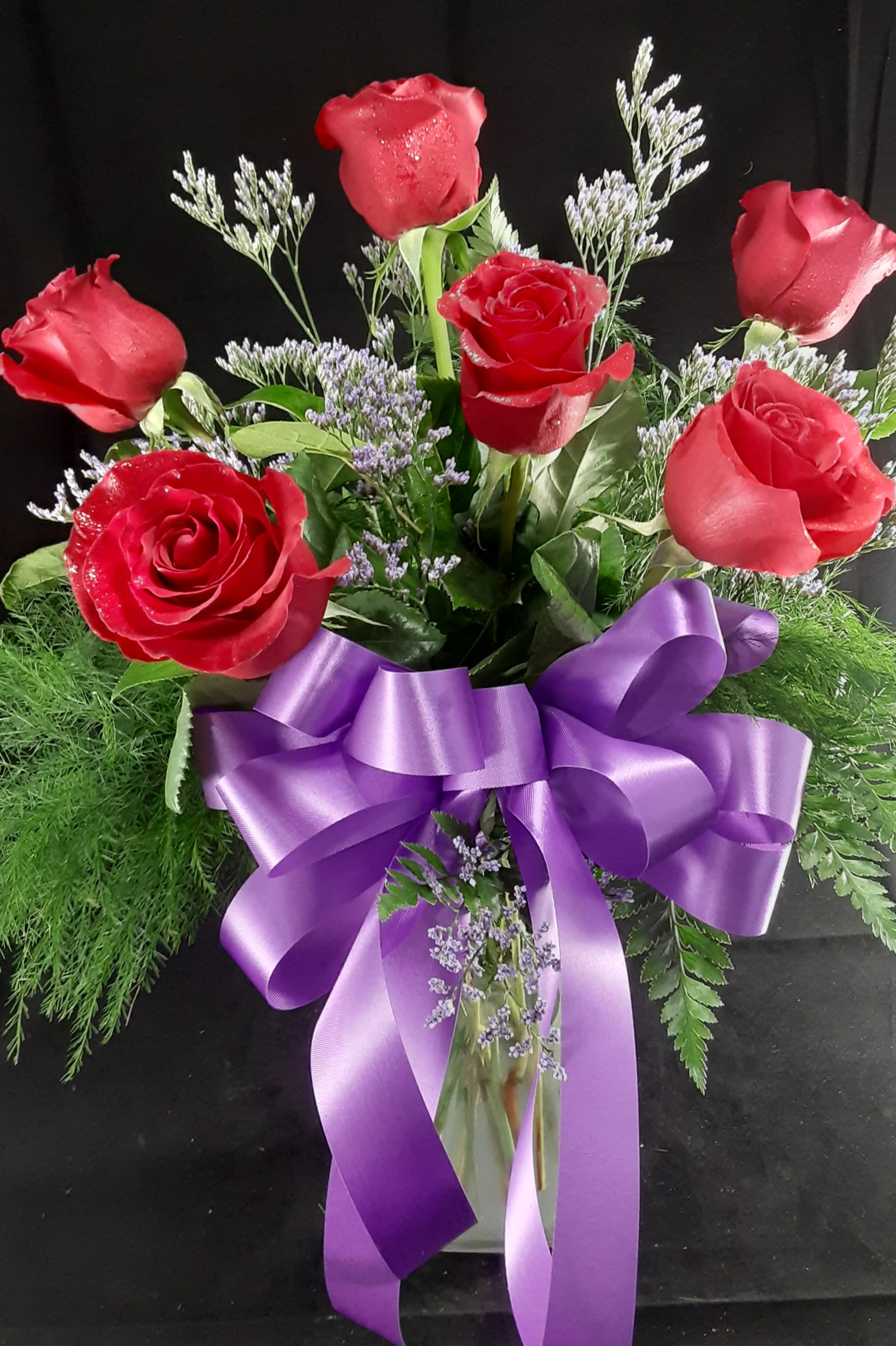 Half Dozen Premium Roses in Melbourne, FL | Buds & Bows Floral Design