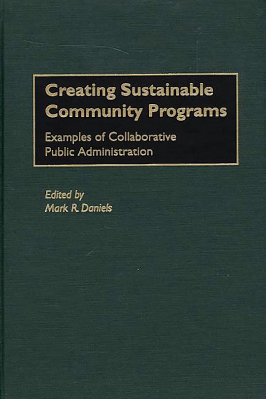 Creating Sustainable Community Programs: Examples of Collaborative ...