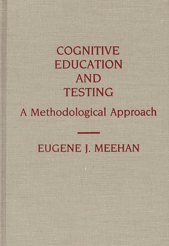 Cognitive Education and Testing: A Methodological Approach ...
