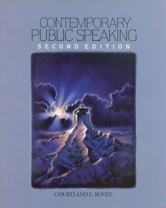 Contemporary Public Speaking: : Courtland L. Bovée: Rowman ...