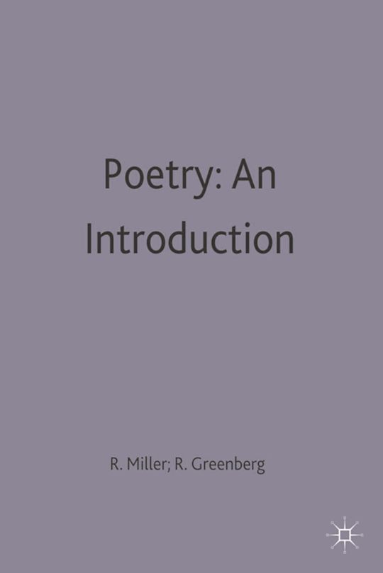 Poetry: An Introduction: An Introduction: Ruth Miller: Red Globe Press ...