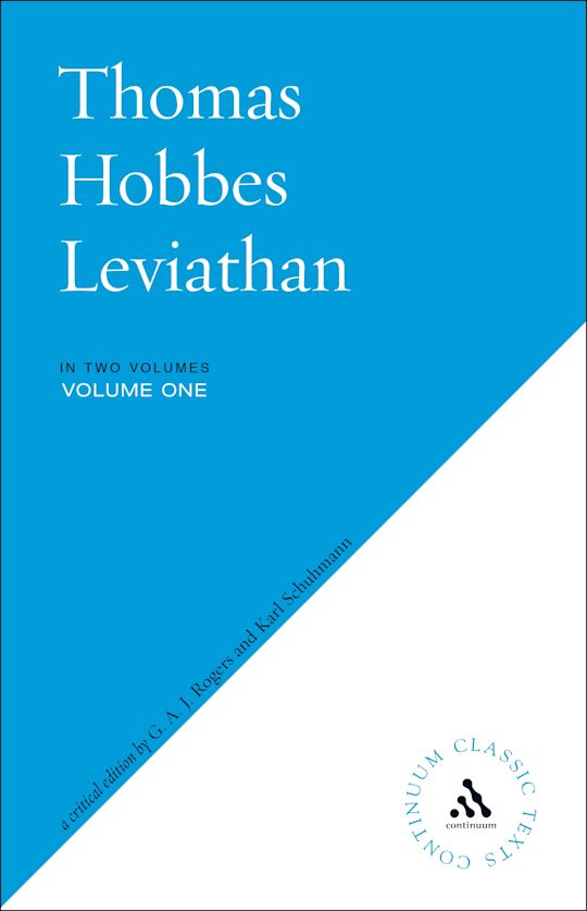 Leviathan: : Thomas Hobbes: Thoemmes Continuum - Bloomsbury