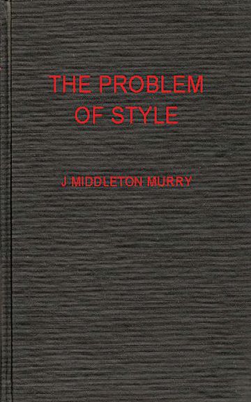 The Problem of Style: : Praeger