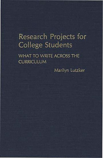 Research Projects for College Students: What to Write Across the ...