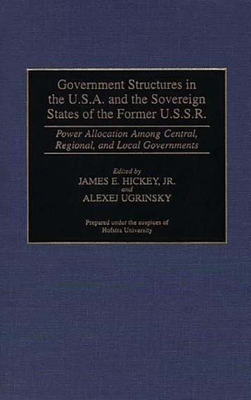 Government Structures in the U.S.A. and the Sovereign States of the ...