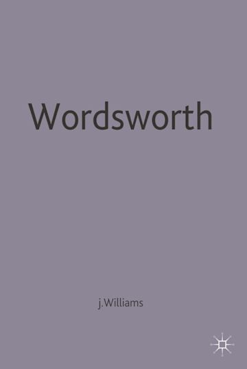 Wordsworth: : New Casebooks John Williams Red Globe Press