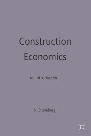 Construction Economics: An Introduction: Building and Surveying Series ...