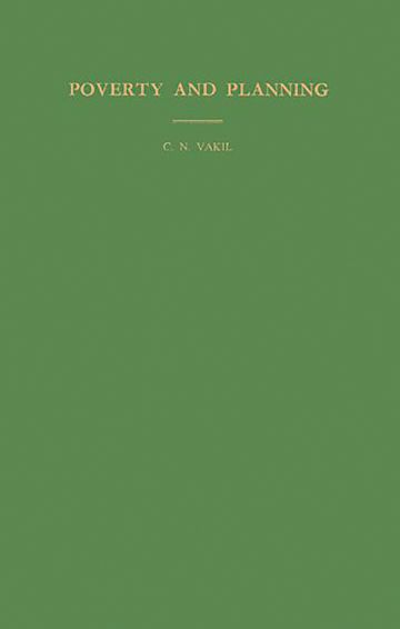 Poverty and Planning: : Praeger