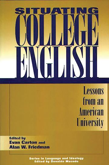 Situating College English: Lessons from an American University: Evan ...