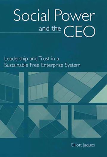 Social Power and the CEO: Leadership and Trust in a Sustainable Free ...
