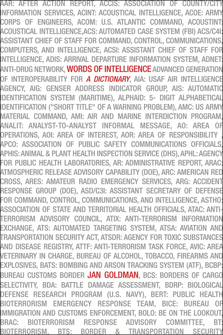Words of Intelligence: A Dictionary: Jan Goldman: Scarecrow Press ...