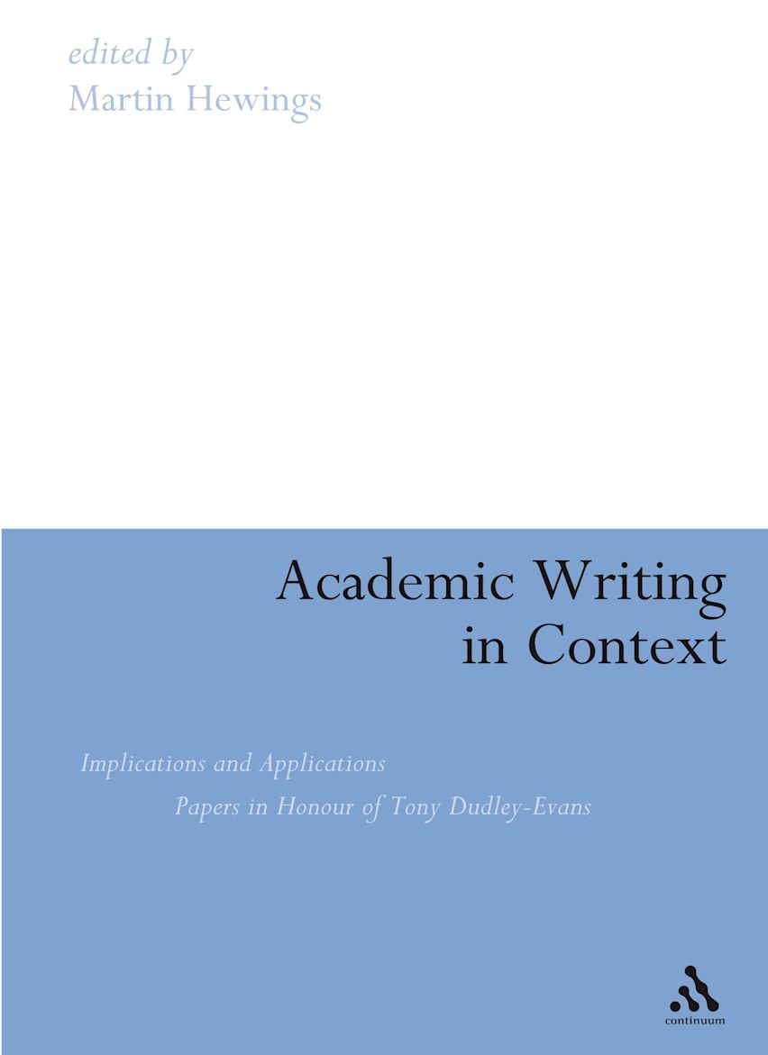 Academic Writing in Context: Implications and Applications: Martin ...